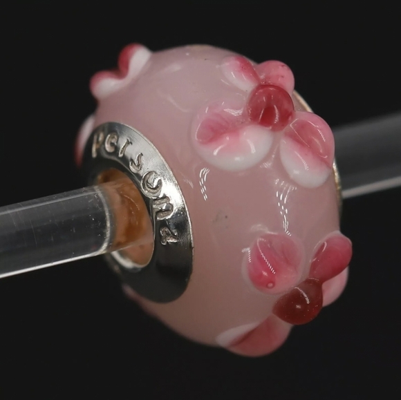 Persona | Jewelry | New Sterling Silver Persona Pink Flowers Murano ...